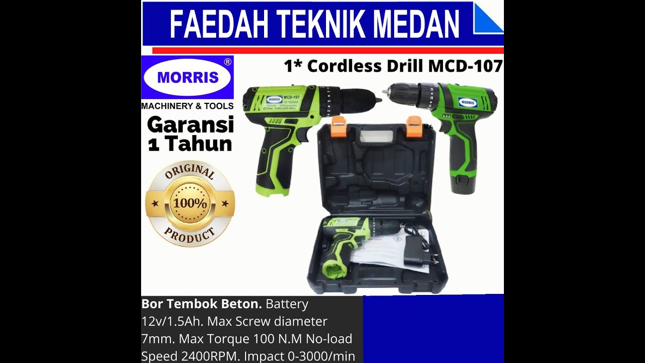 UNBOXING & REVIEW MORRIS MCD 107 ||FAEDAH TEKNIK MEDAN - YouTube