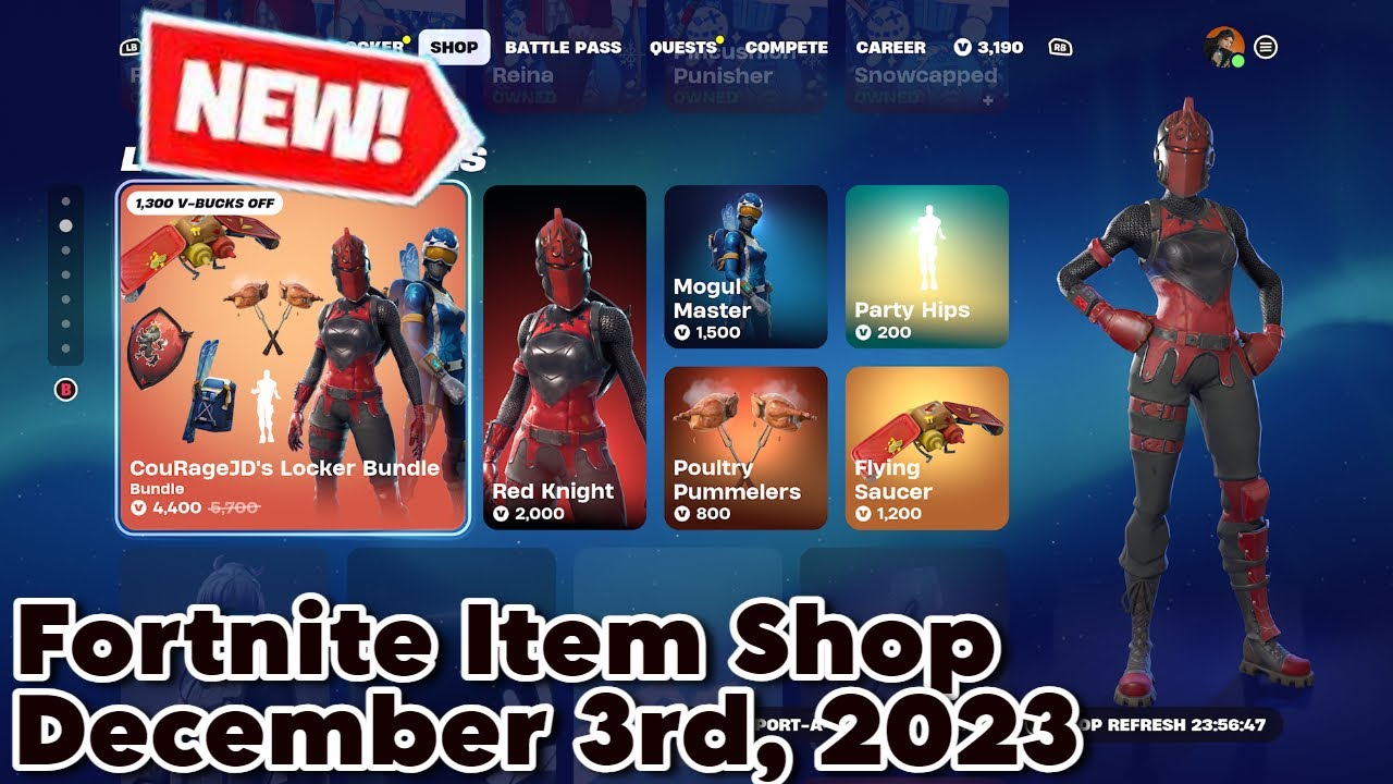 *NEW* COURAGEJD LOCKER BUNDLE! Fortnite Item Shop - YouTube