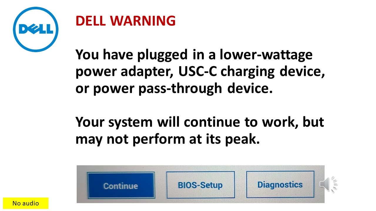 DELL Lower-Wattage WARNING for WD19TBS Thunderbolt Dock - YouTube