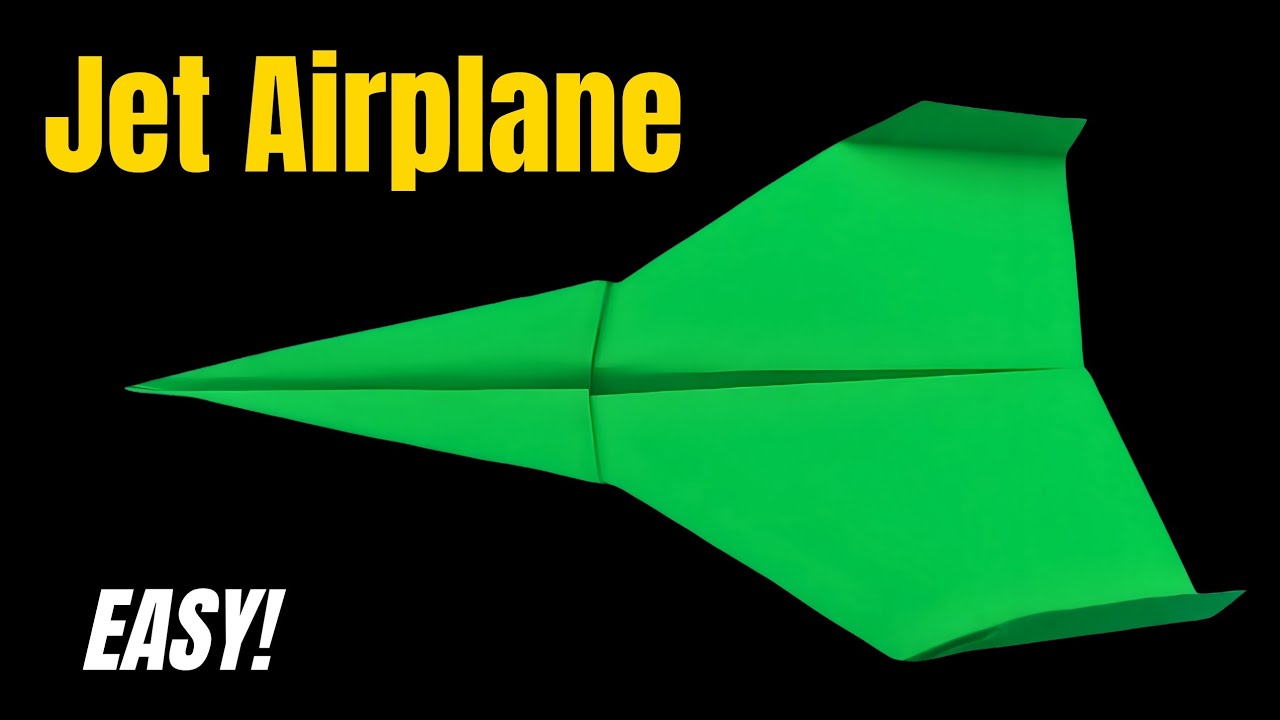 How to Make a Real Paper Jet Plane | Best Origami Paper Airplane - YouTube