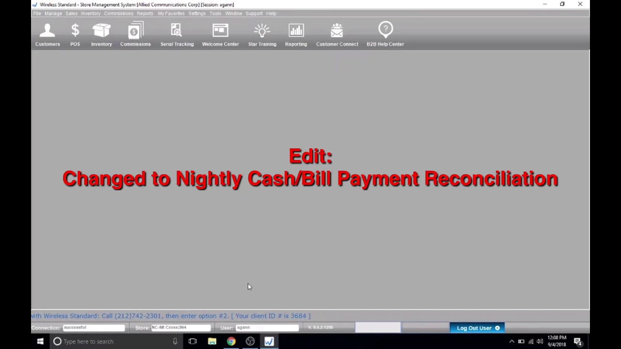 Nightly Cash/Bill Payment Reconciliation - YouTube