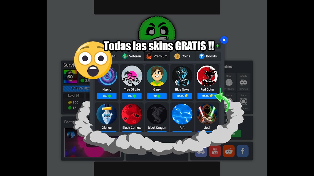 Germs.io Todas las Skins GRATIS skins personalizadas | all skins FREE ...