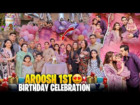 Aroosh 1st Grand Birthday Celebration | Aroosh Ki 1 To 12 Months Ki Journey Share Ki | Gifts Opening