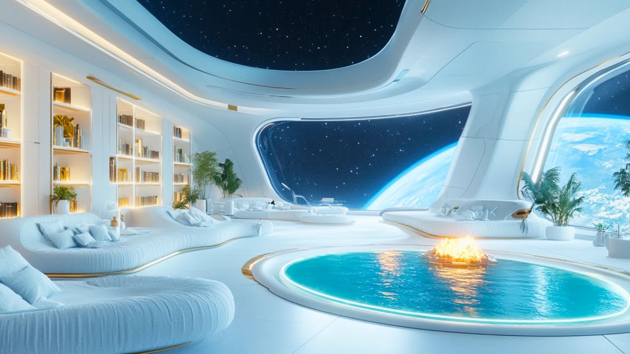 🎵 Ambient Space Music for Focus & Calm | The Orbit Lounge of Serenity ...
