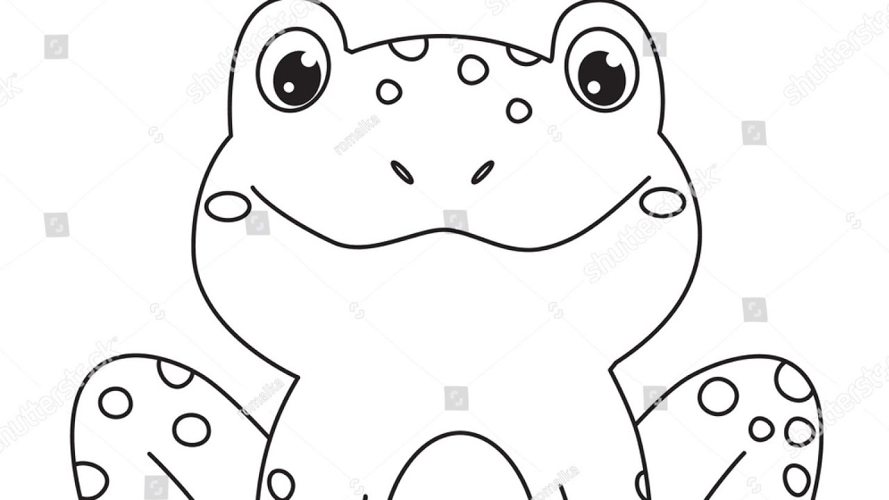 easy forg colaur drawing for kids how to draw a #forg in easy style ...