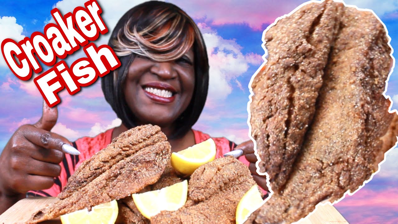 CRISPY FRIED CROAKER FISH | HOW TO EAT BONE-IN FISH | EAT WITH ME ...