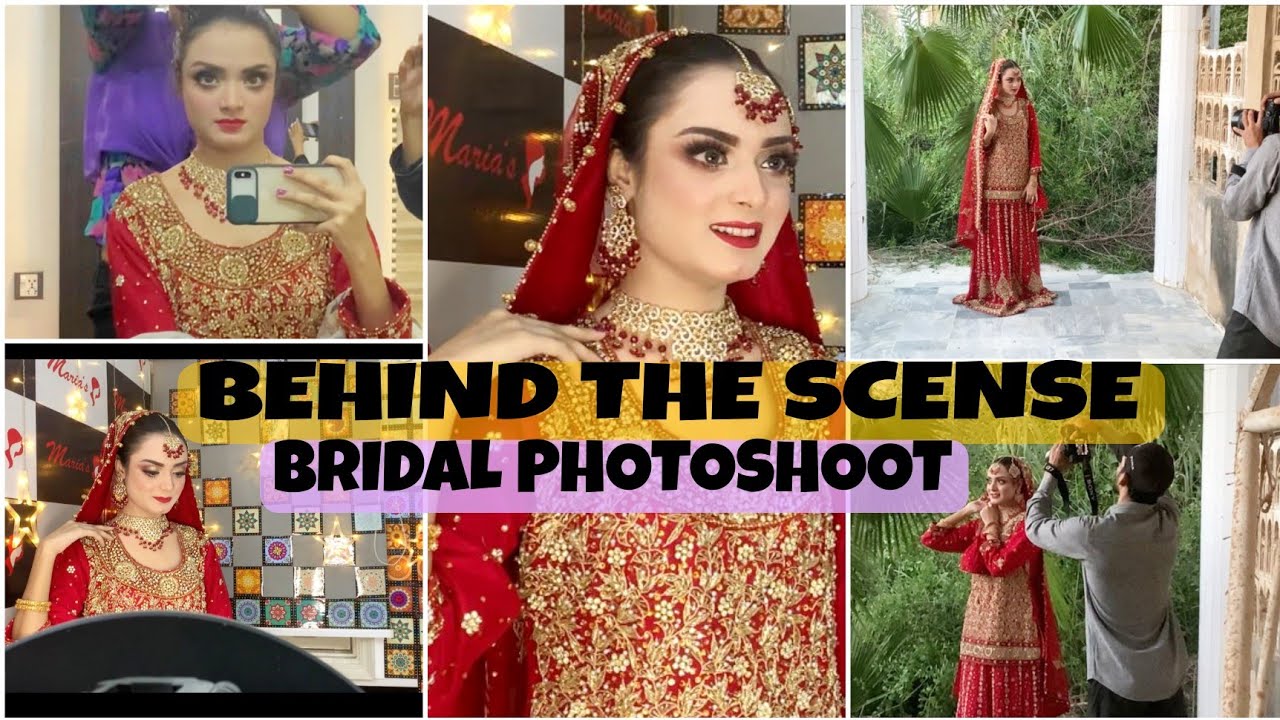 Barat Makeup | Bridal Photoshoot | Best Bridal poses ideas | Outdoor ...