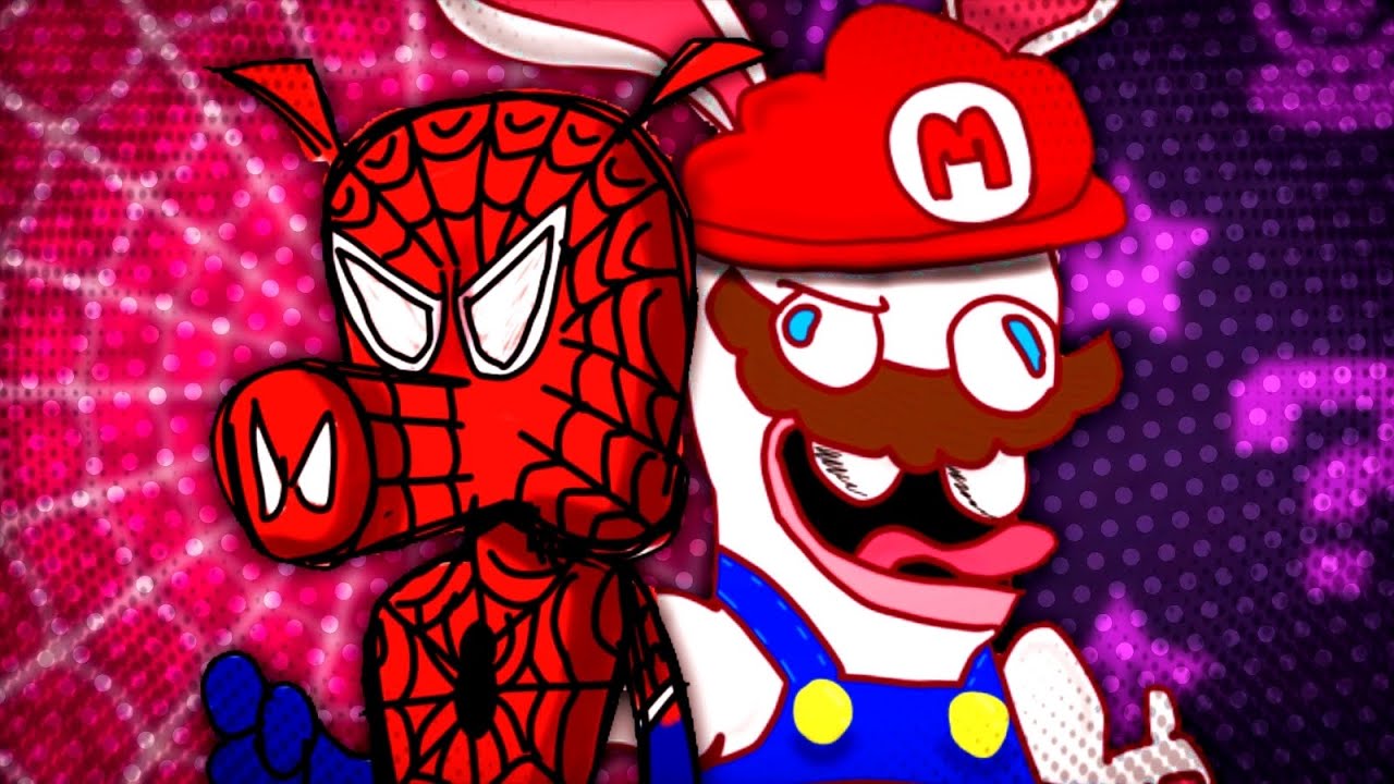 Rabbid Mario vs Spider-Ham - RAP BATTLE! - YouTube