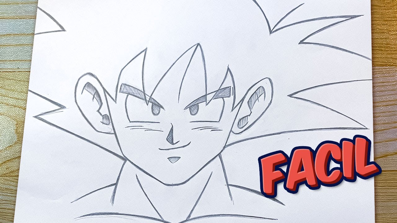 Cómo Dibujar a Goku Fácil Paso a Paso a Lápiz - Tutorial Detallado para ...