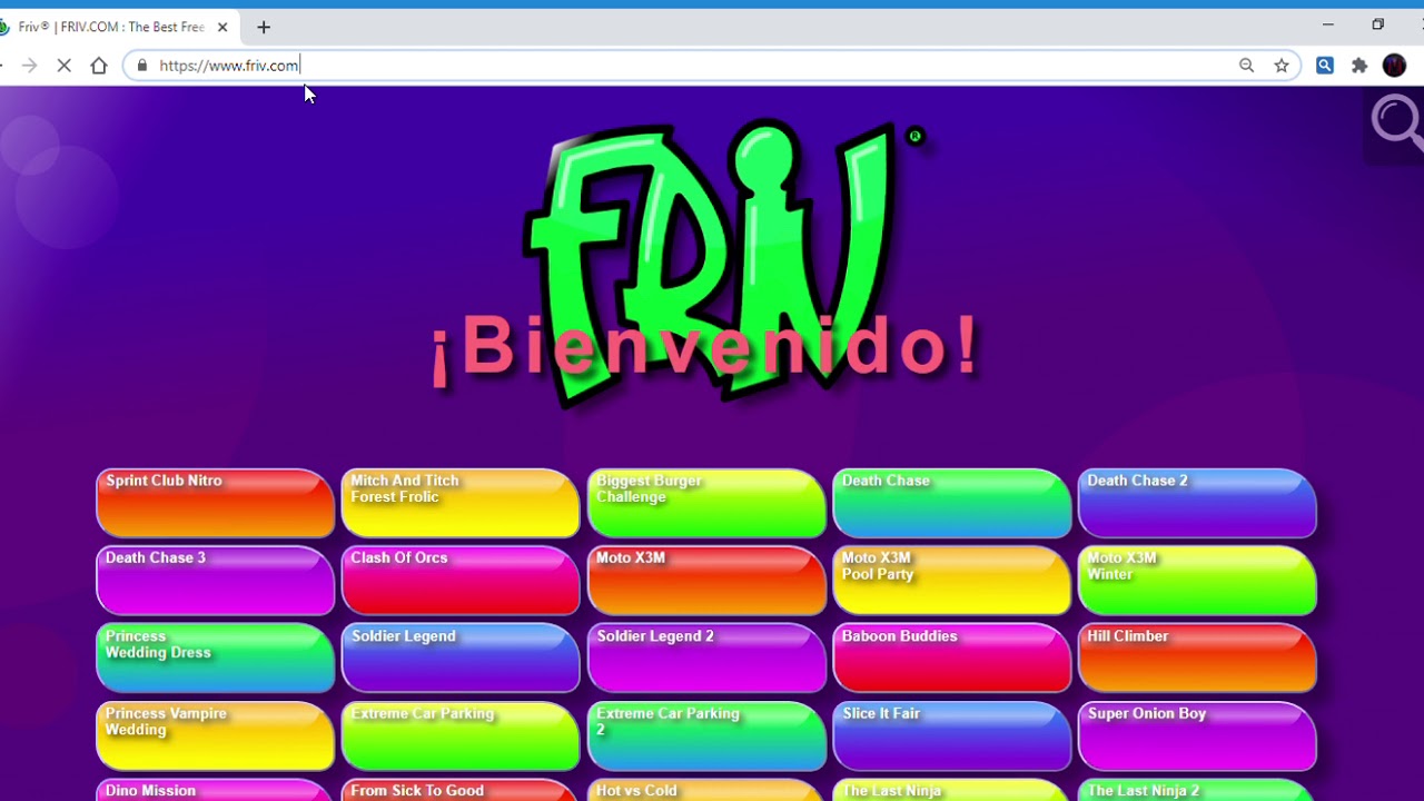 como entrar a friv antiguo :0 - YouTube