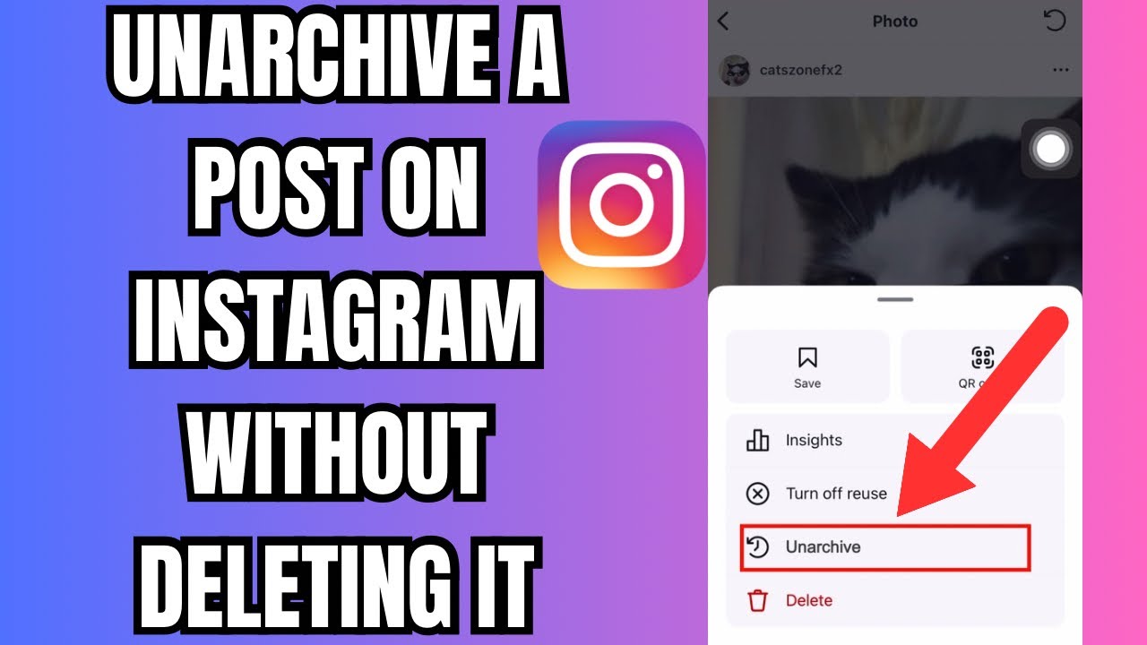 How to Unarchive a Post on Instagram without Deleting it - YouTube