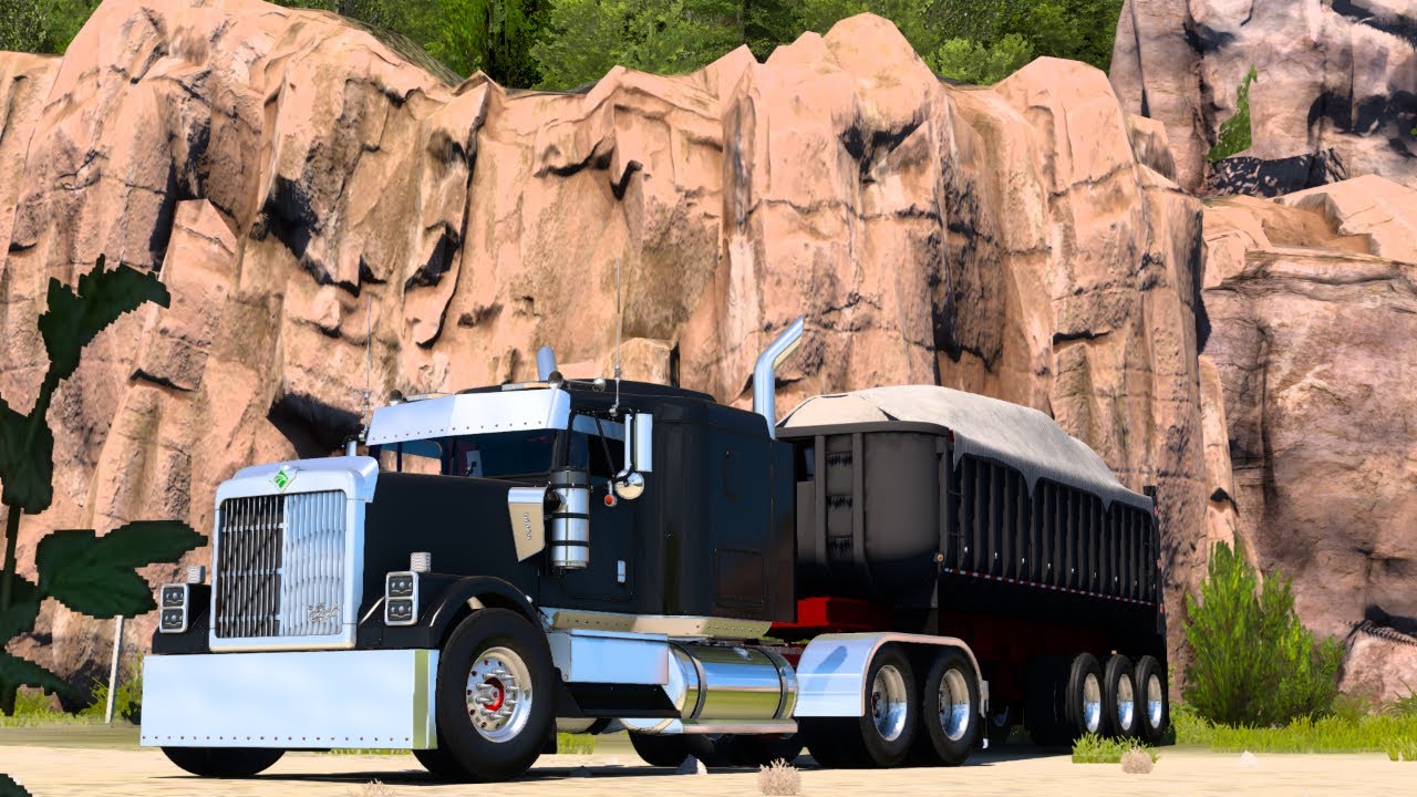 Custom 9300 Eagle Delivering Gravel on Twisted Road | American Truck ...