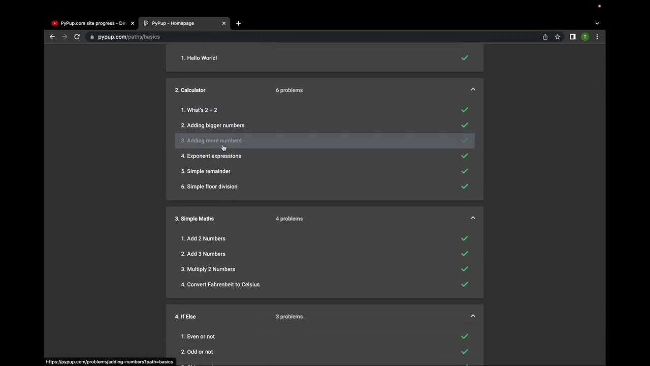 PyPup.com site progress - Devlog 2 - YouTube