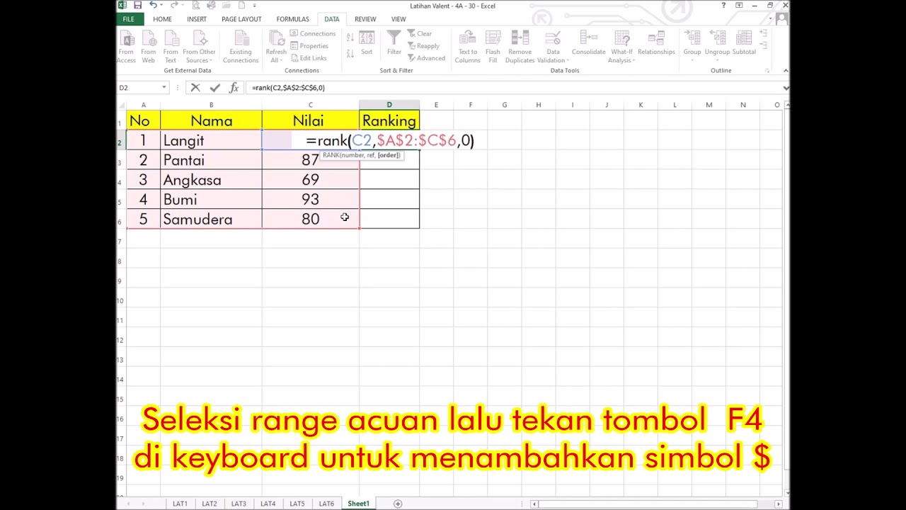 RANK FUNCTION - YouTube