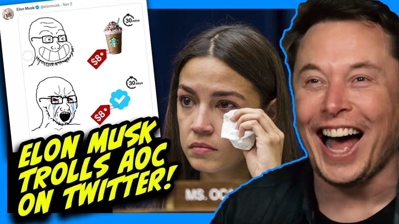 Elon Musk Trolls AOC on Twitter as MASSIVE Layoffs Loom. - YouTube