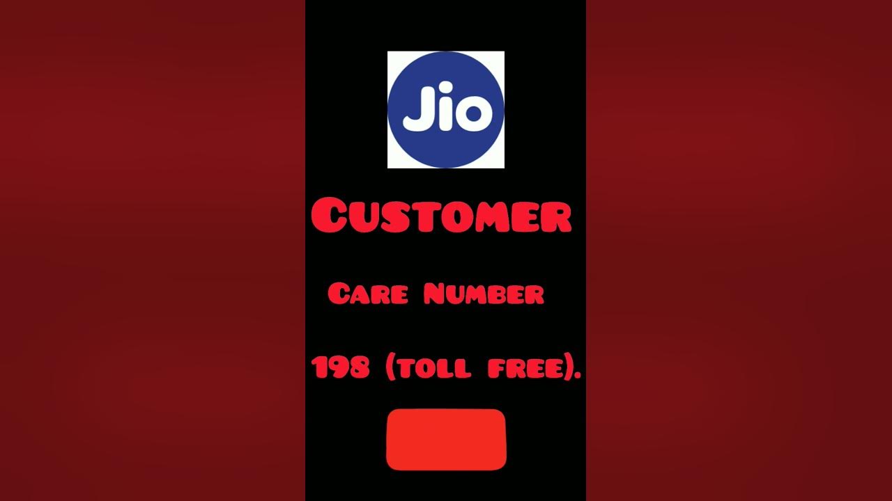 Customer Care Number 198 (toll free). #jio #jiocustomercarenumber #viralvideo #trending - YouTube