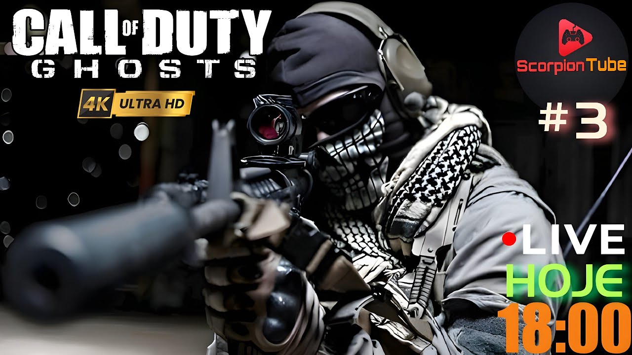 Gameplay Call of Duty GHOSTS #3 | 4K/60fps | Legendado pt-BR | #live #cod #codm - YouTube