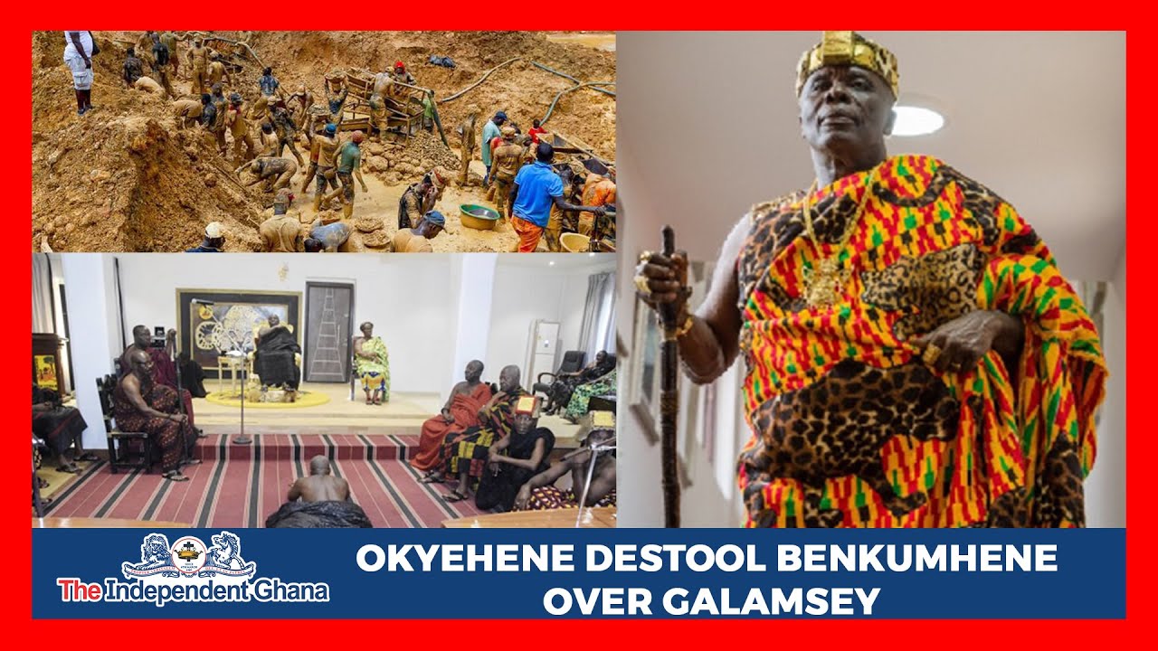 Okyehene destools Benkumhene over galamsey - YouTube