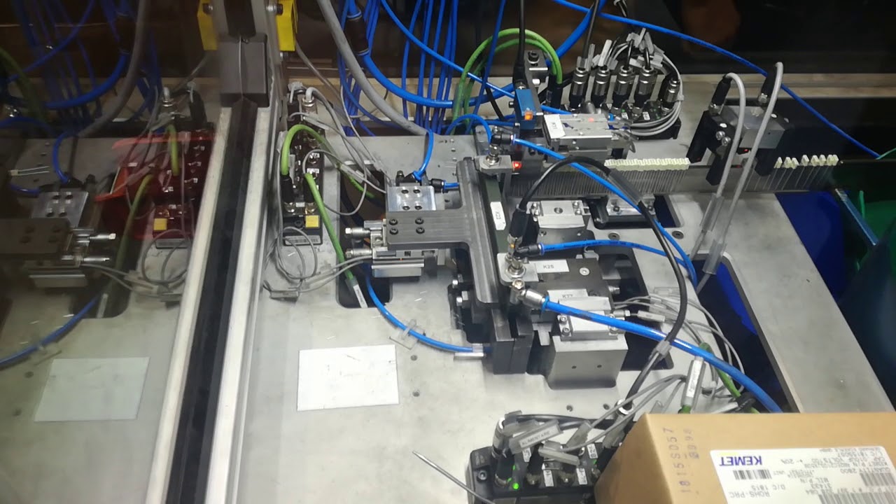 Automatic Capacitor Pin cutter - YouTube