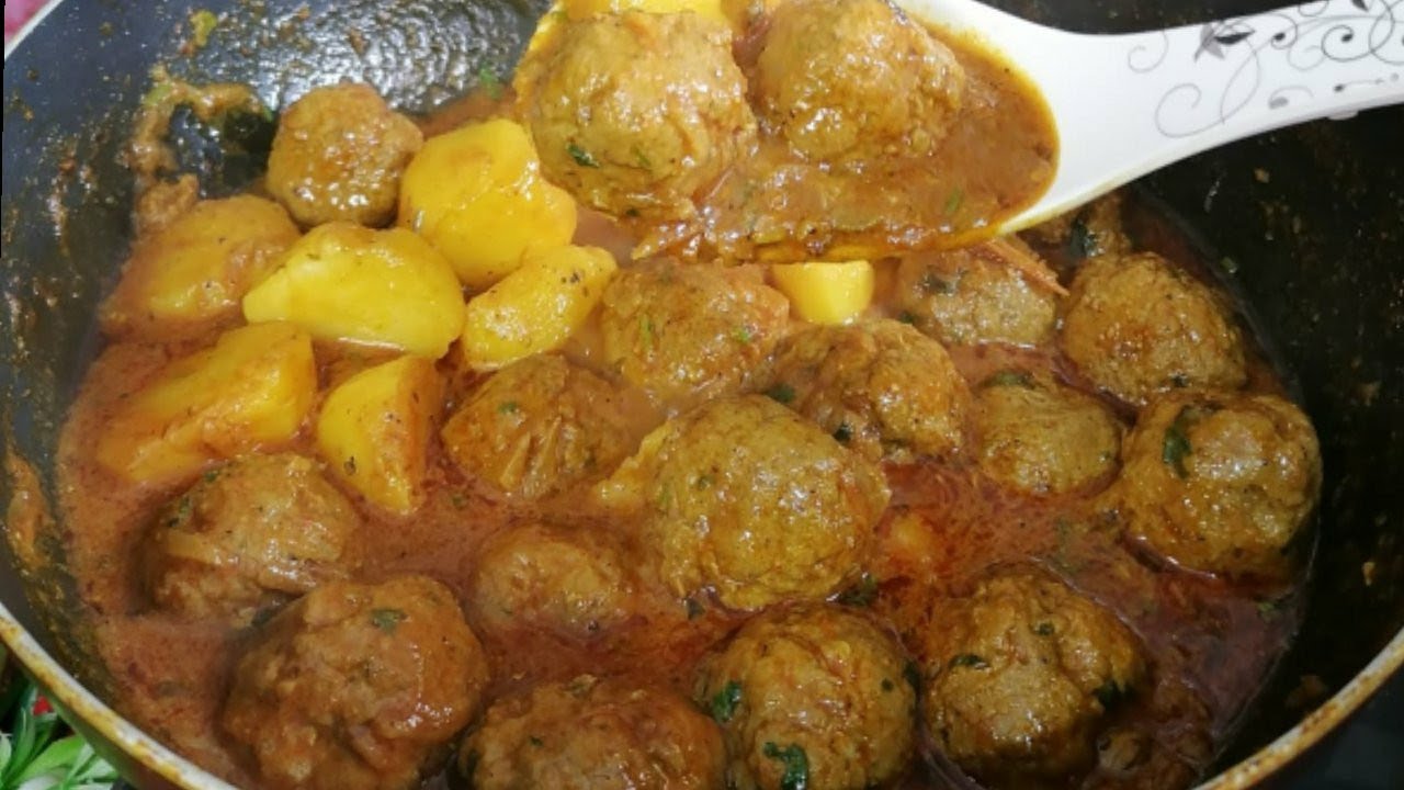 Mutton kofta Curry | Alo Kofta Curry Recipe | Bina Fry Kofta Banaye ...
