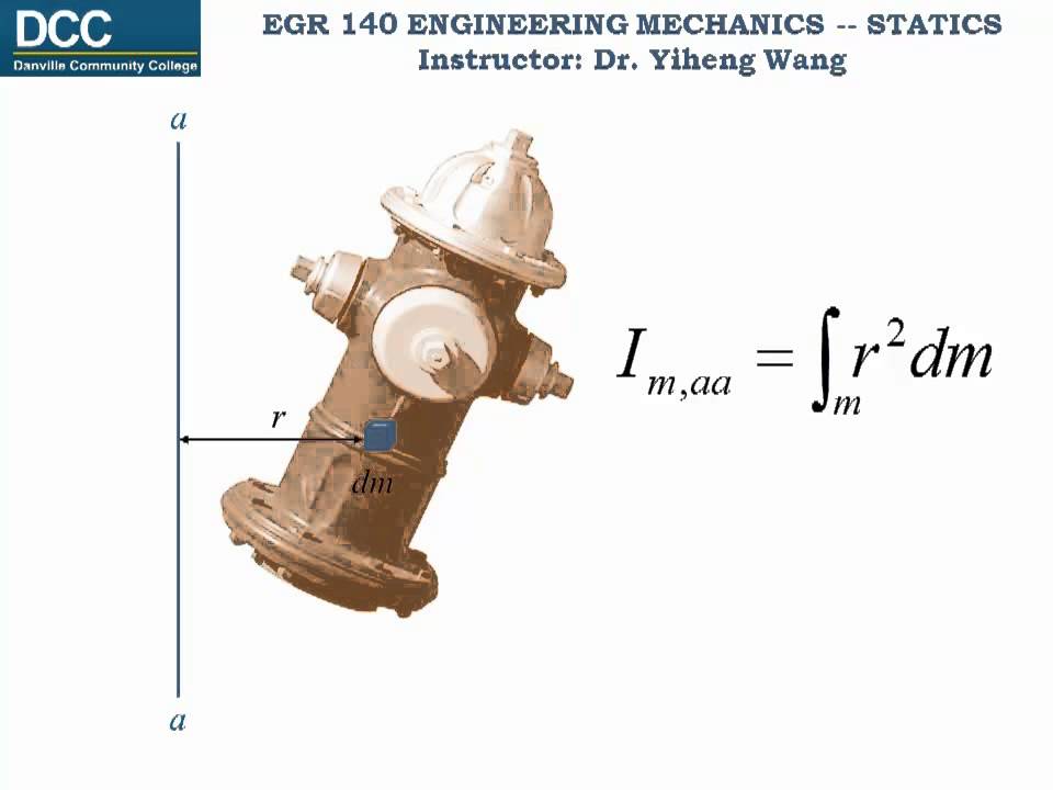 Statics Lecture 32: Mass Moment of Inertia and Area Moment of Inertia ...