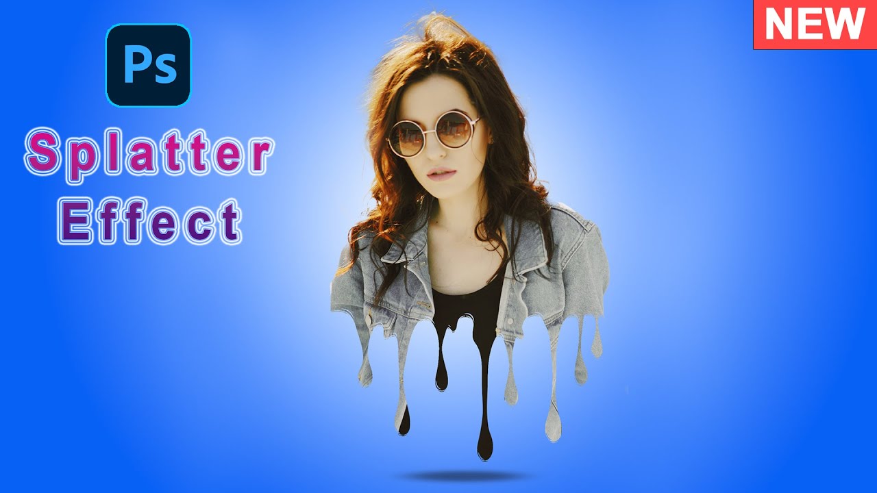 Splatter Effect in Photoshop | Dripping Effect in Photoshop | Photo ...