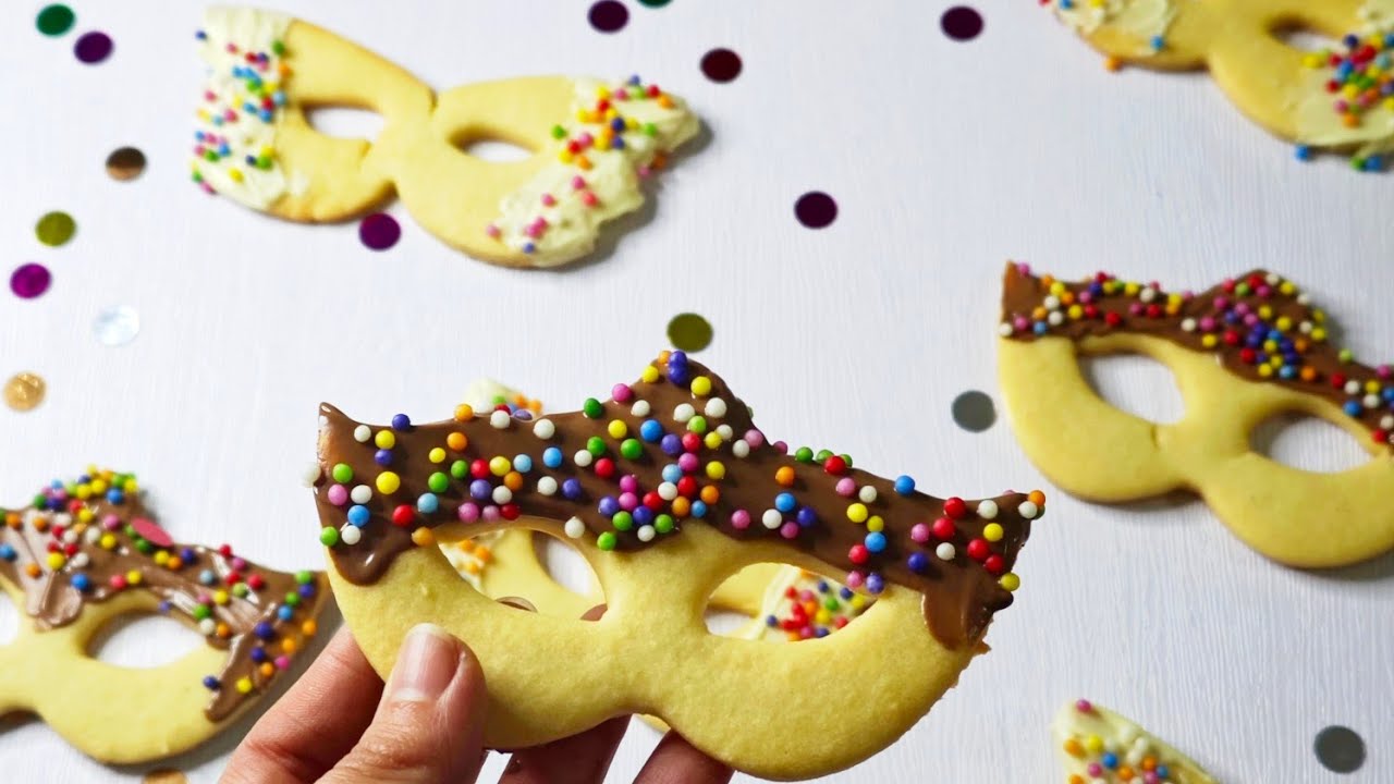 🎭 Karnevals-Kekse in Maskenform – Einfaches Rezept für Fasching! 🎭 ...