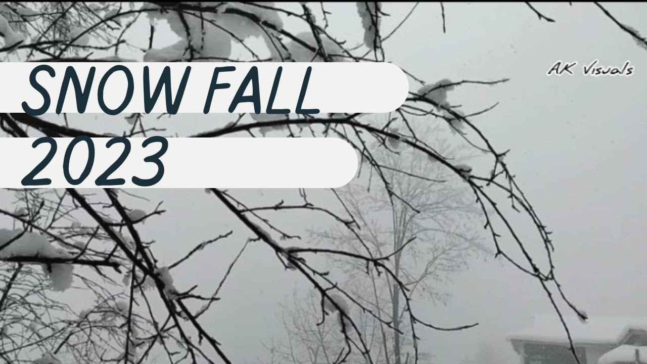 First snowfall of 2023 in Rawalakot - YouTube