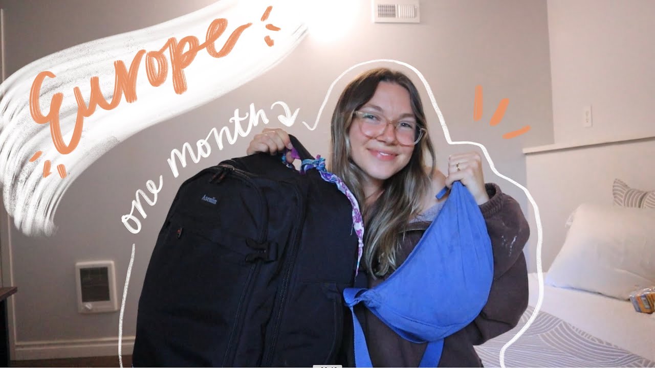 The one where Maddy packs for Europe // - YouTube