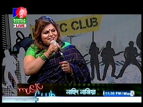 Singer NAHID NAZIA @ BANGLAVISION Program : MUSIC CLUB (17-06-2015) - YouTube