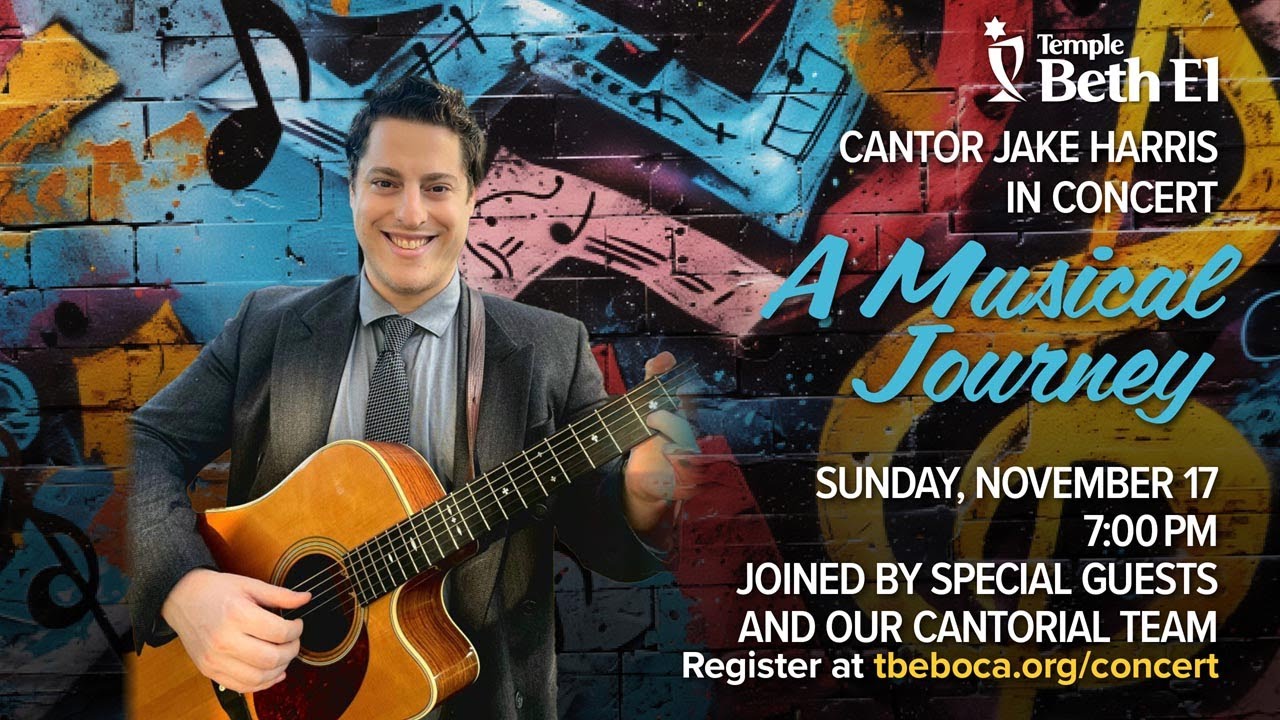 Come see Cantor Jake Harris in Concert - "A Musical Journey" - YouTube