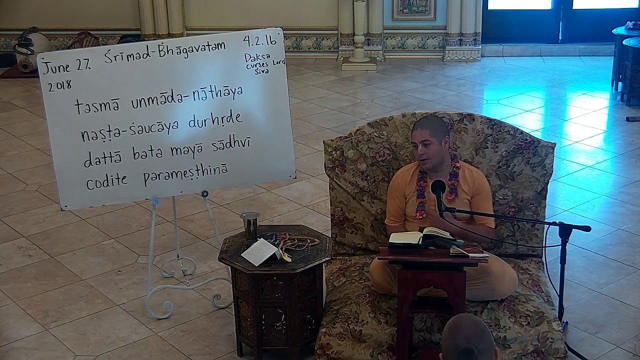 ISKCON SanDiego: SB Class by H G Balarama Prabhu on 6/27/2018 - YouTube