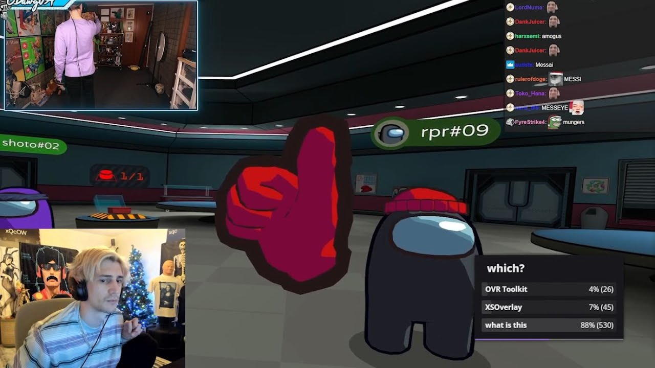 xQc Reacts to Connor Gets Away With Accidental Kill in Among Us VR ...
