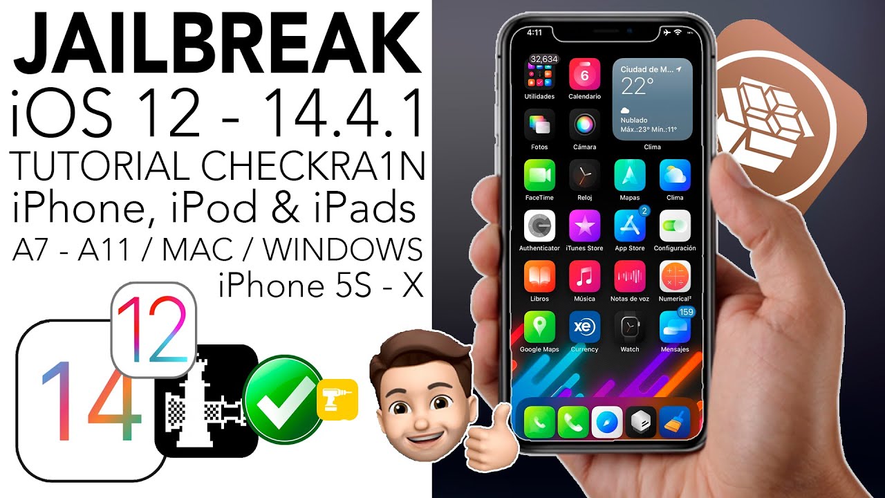 TUTORIAL DEFINITIVO • JAILBREAK CHECKRA1N • iOS 12 - iOS 14.4.1 (A8 ...
