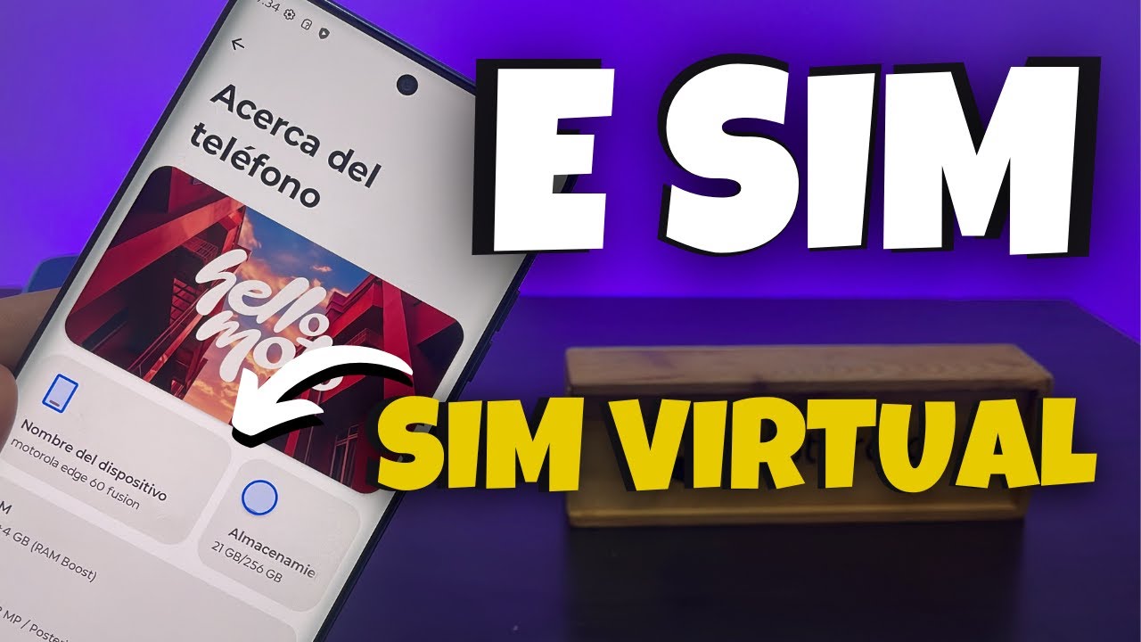 📲 COMO CONFIGURAR eSIM o SIM VIRTUAL en MOTOROLA EDGE 60 FUSION Guía ...