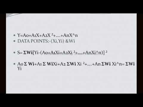 Lec-5 #numerical analysis Non-linear weighted least square approximation - YouTube