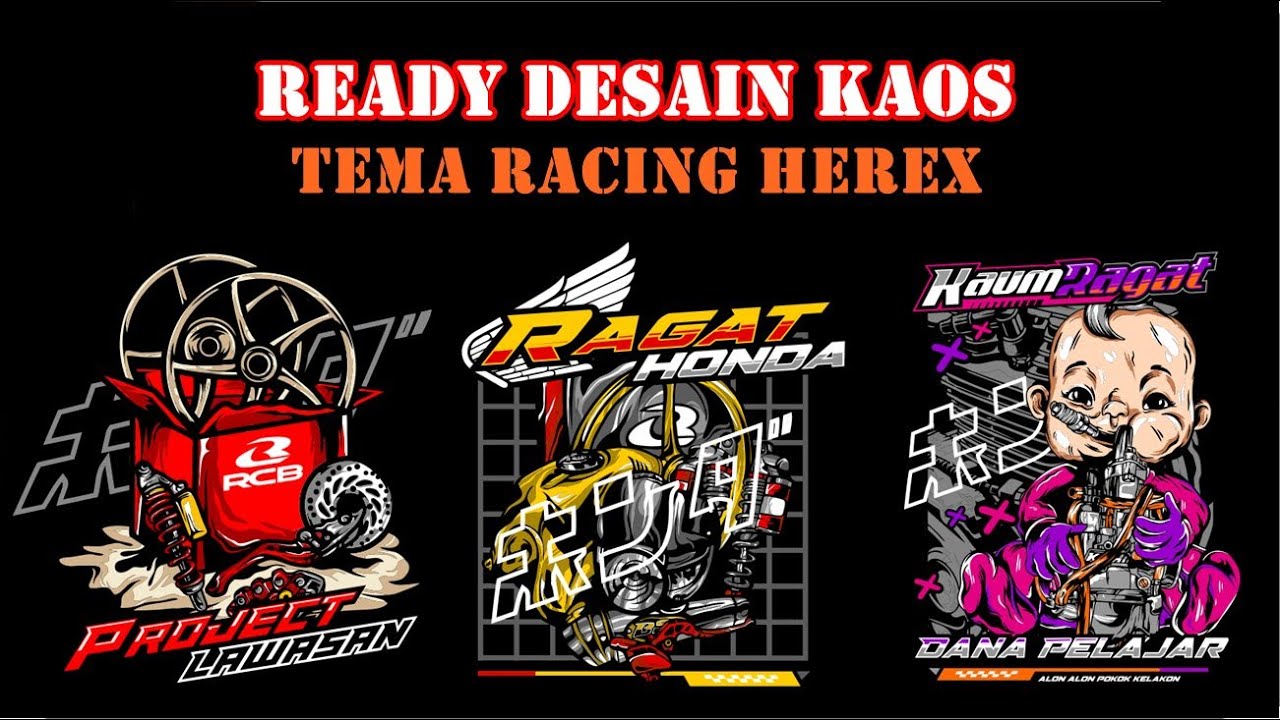 READY‼️ DESAIN KAOS RACING HEREX - YouTube
