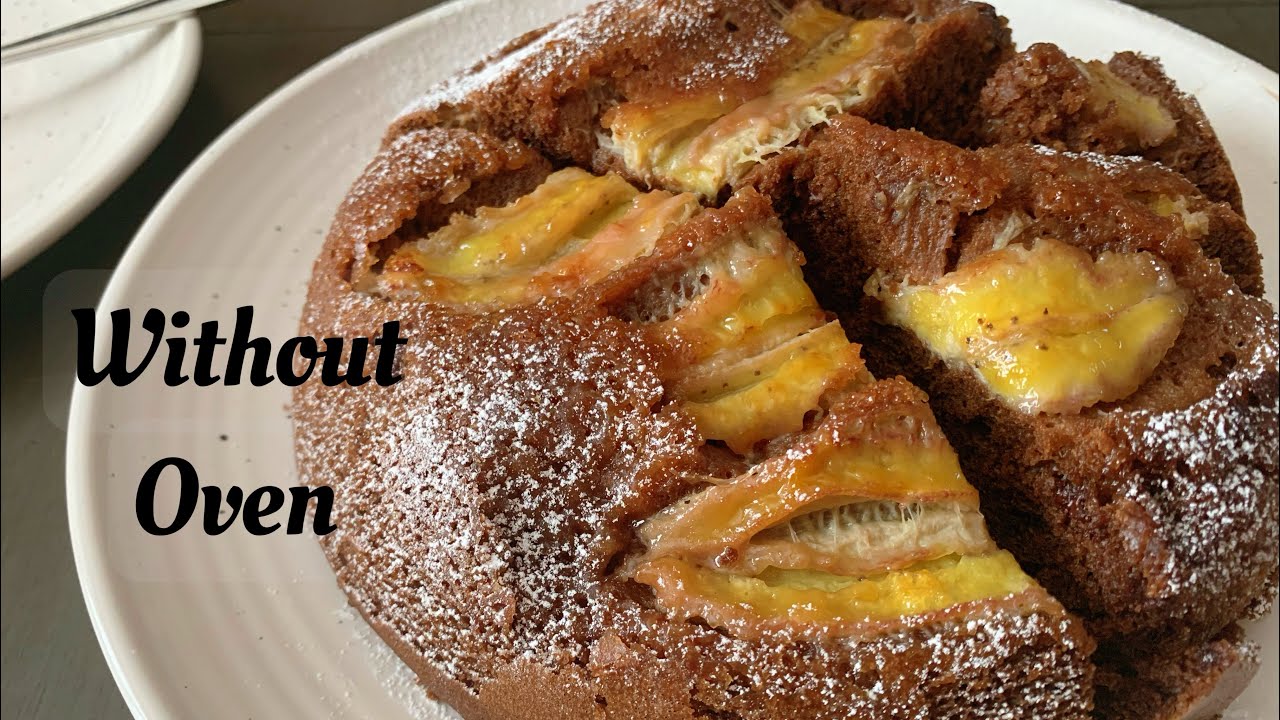 「Without Oven & Easy」Very tasty bananas cake Recipe just mix all ...