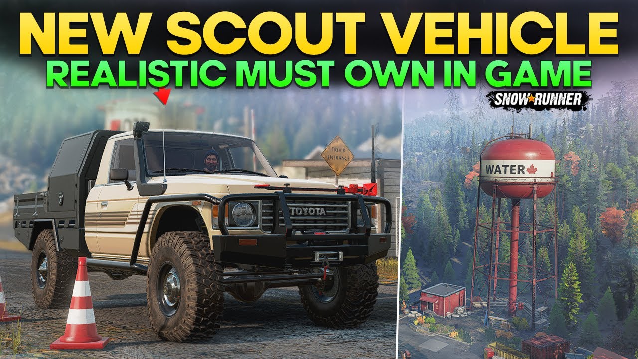 New Must Own Scout Vehicle Trail Cruiser UTE in SnowRunner with Lots of ...