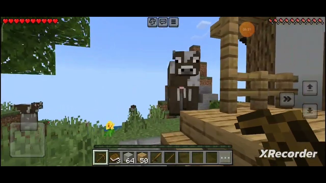 JOGANDO MINECRAFT MUNDO QUADRADO 1pt - YouTube