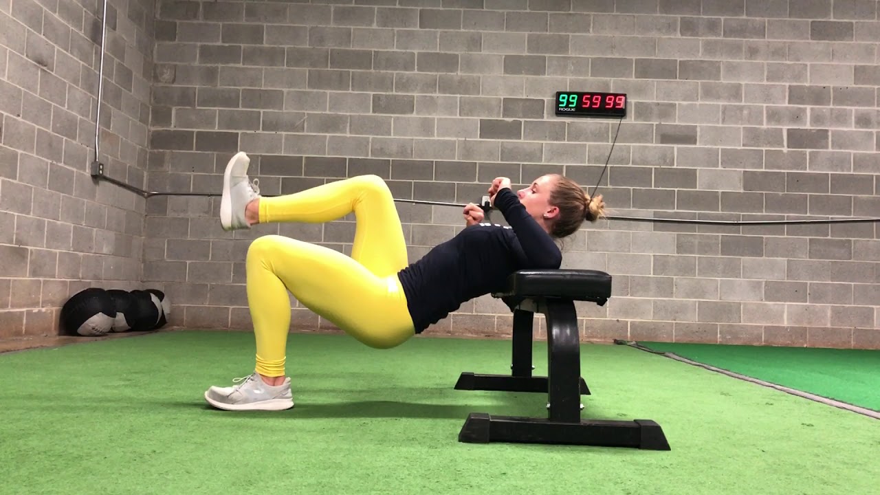Shoulder Elevated Single Leg Hip Extension - YouTube