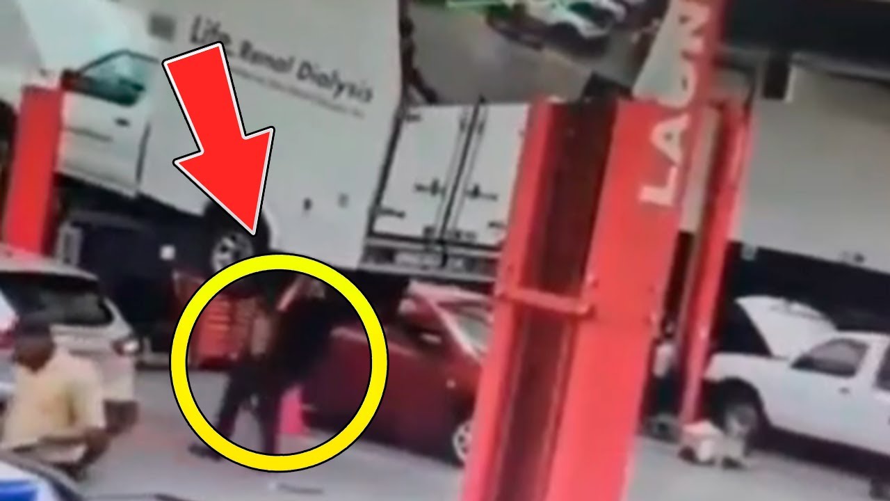 ACCIDENT IN AN AUTO REPAIR SHOP😱 - YouTube