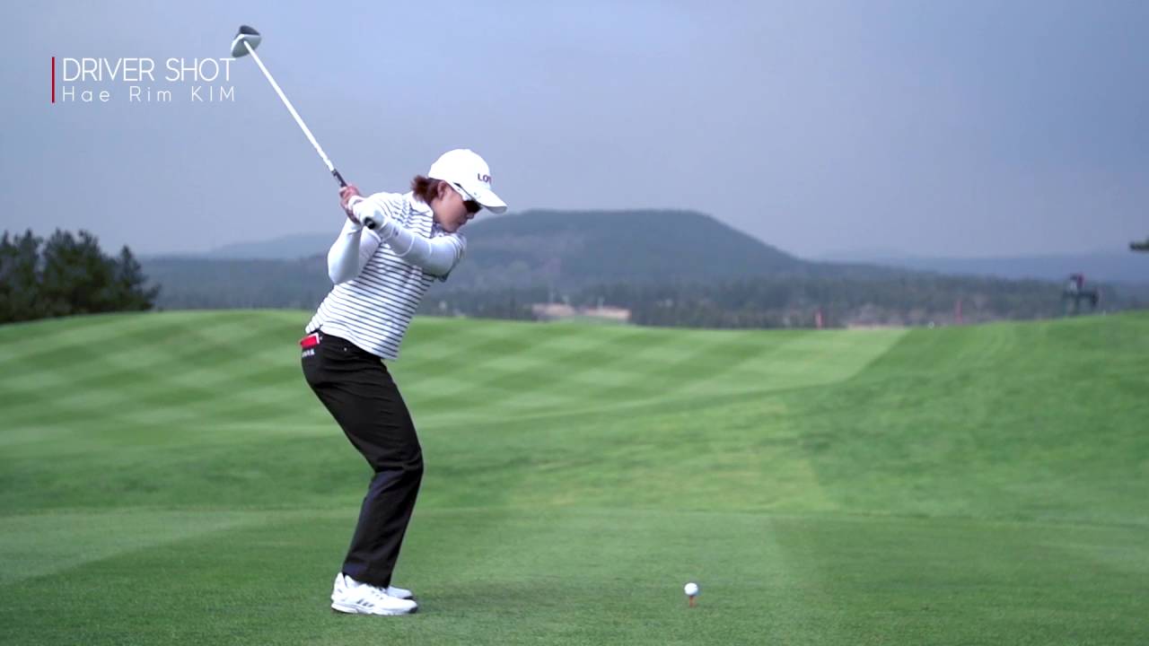 [Golf swing HD] KLPGA 김해림 드라이버샷_측면 [스윙학개론_골프스윙] - YouTube