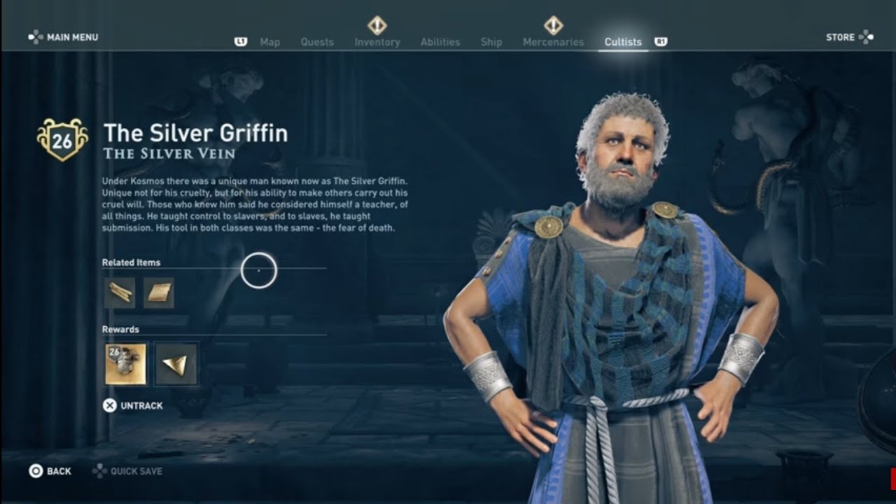 Assassin's Creed® Odyssey Cultist_The Silver Griffin_The silver vein ...