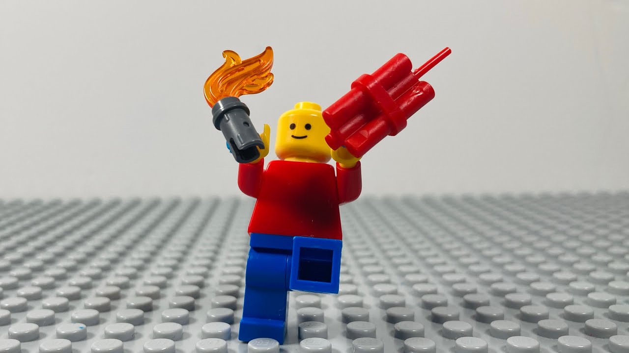 Generic Minifigure Explodes - YouTube