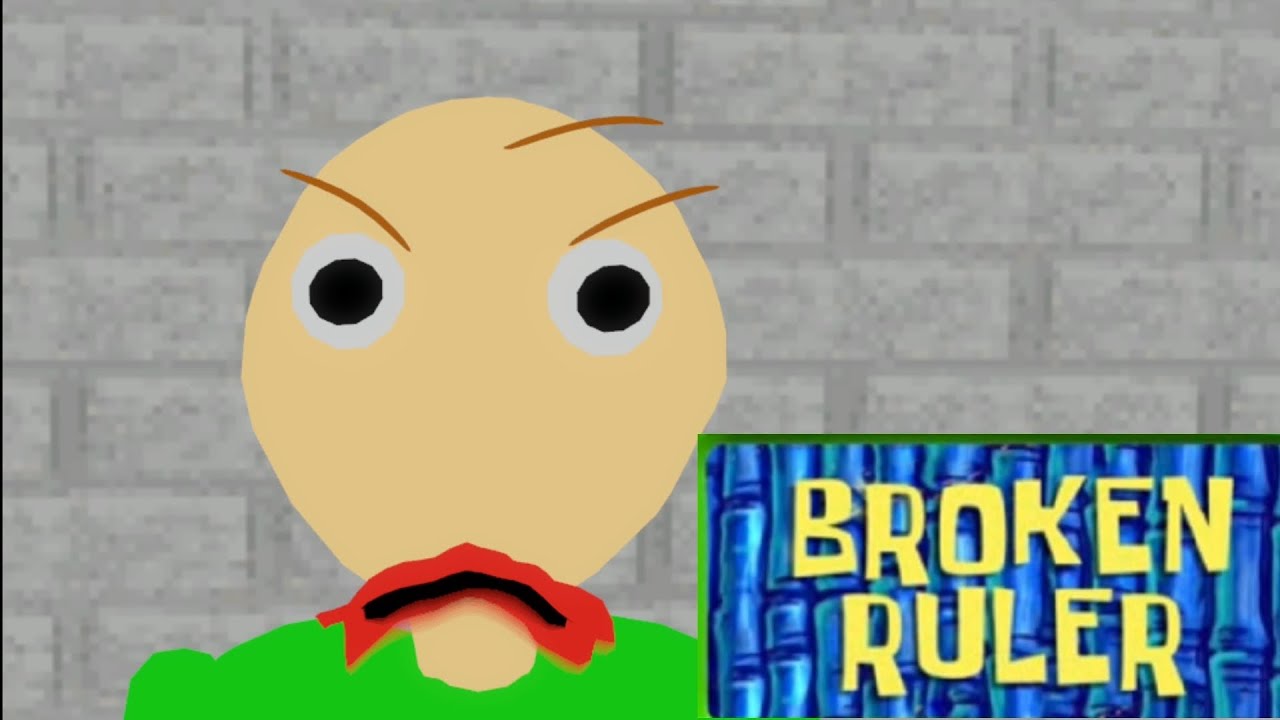 [BALDI] BROKEN RULER - YouTube