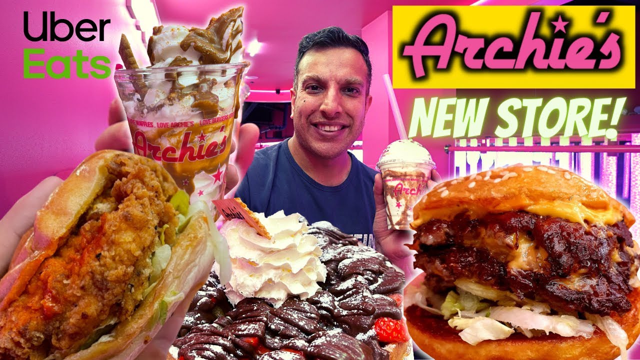 ARCHIES Review! NEW STORE! Great Smashed Patty Burger and Desserts ...