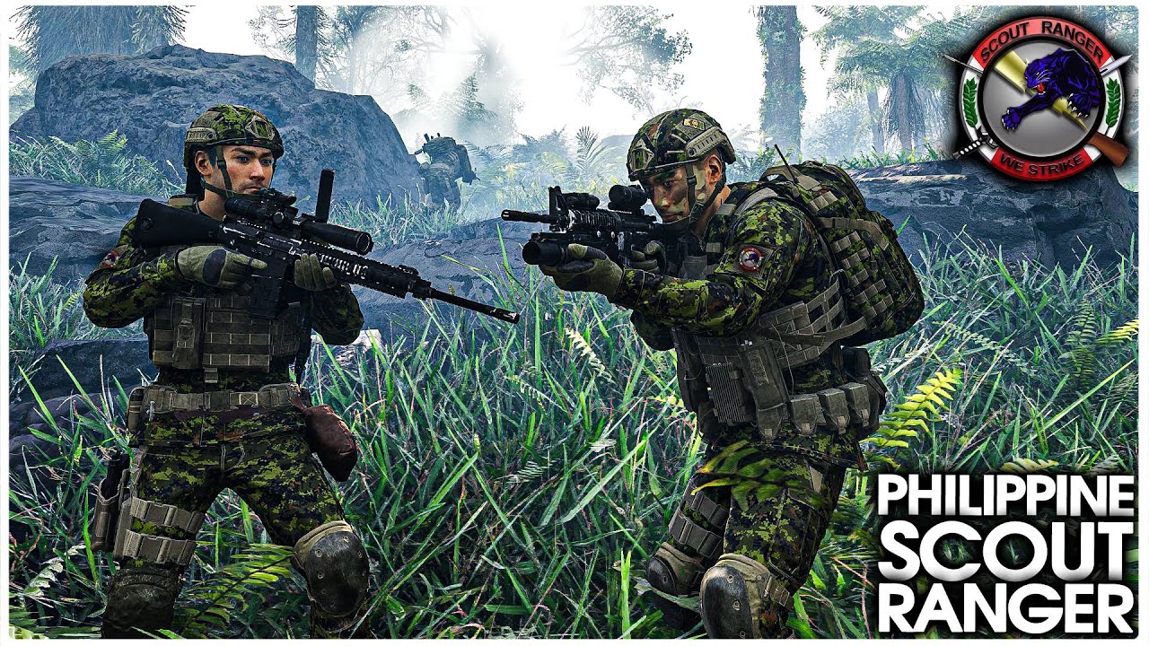 Philippine Scout Ranger Regiment In Action | Dense Jungle Mission ...