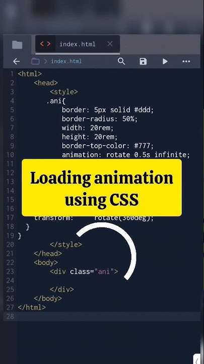 Loading Animation Using Css Itzrafiq Html Htmlcss Animation Keyframe Computerscience