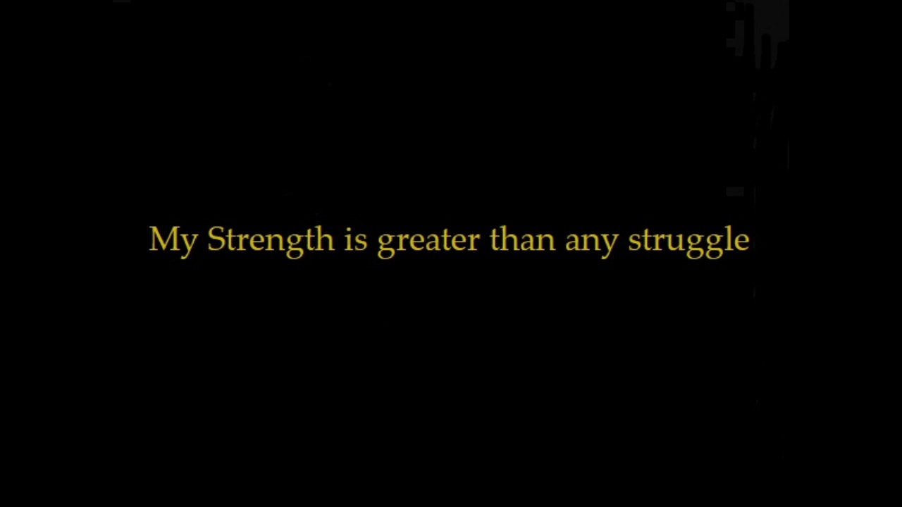 II AFFIRMATION ll MY STRENGTH IS GREATER THAN ANY STRUGGLE ll POSITIVE ...